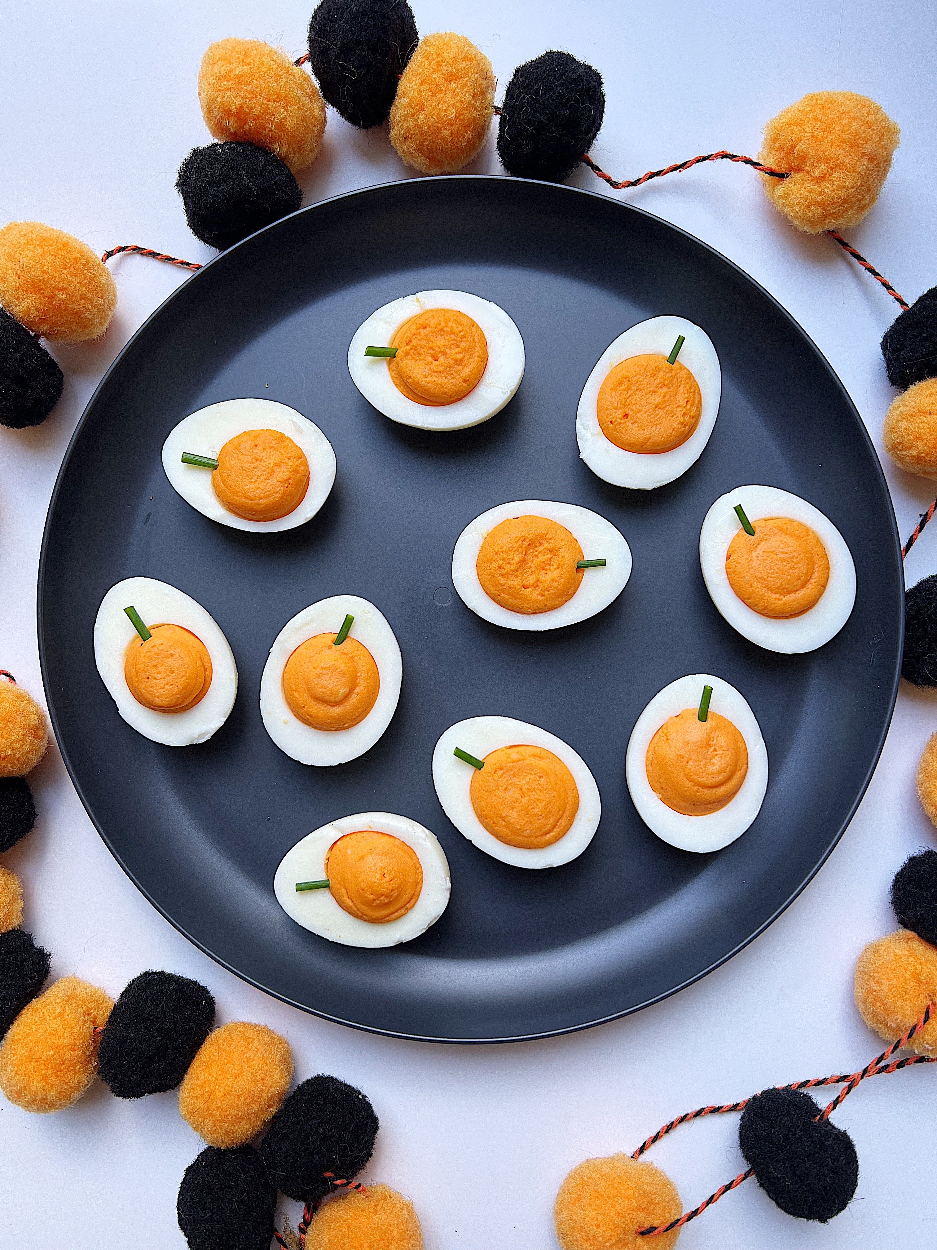 Pumpkin Deviled Eggs – Duke's Mayo