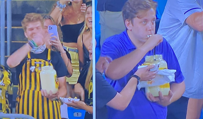 This Delightfully Grotesque Mayonnaise Eating Contest Is College Footb ...