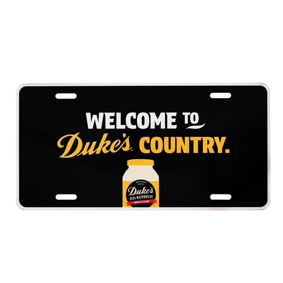 Welcome to Duke's Country License Plate Cover – Duke's Mayo