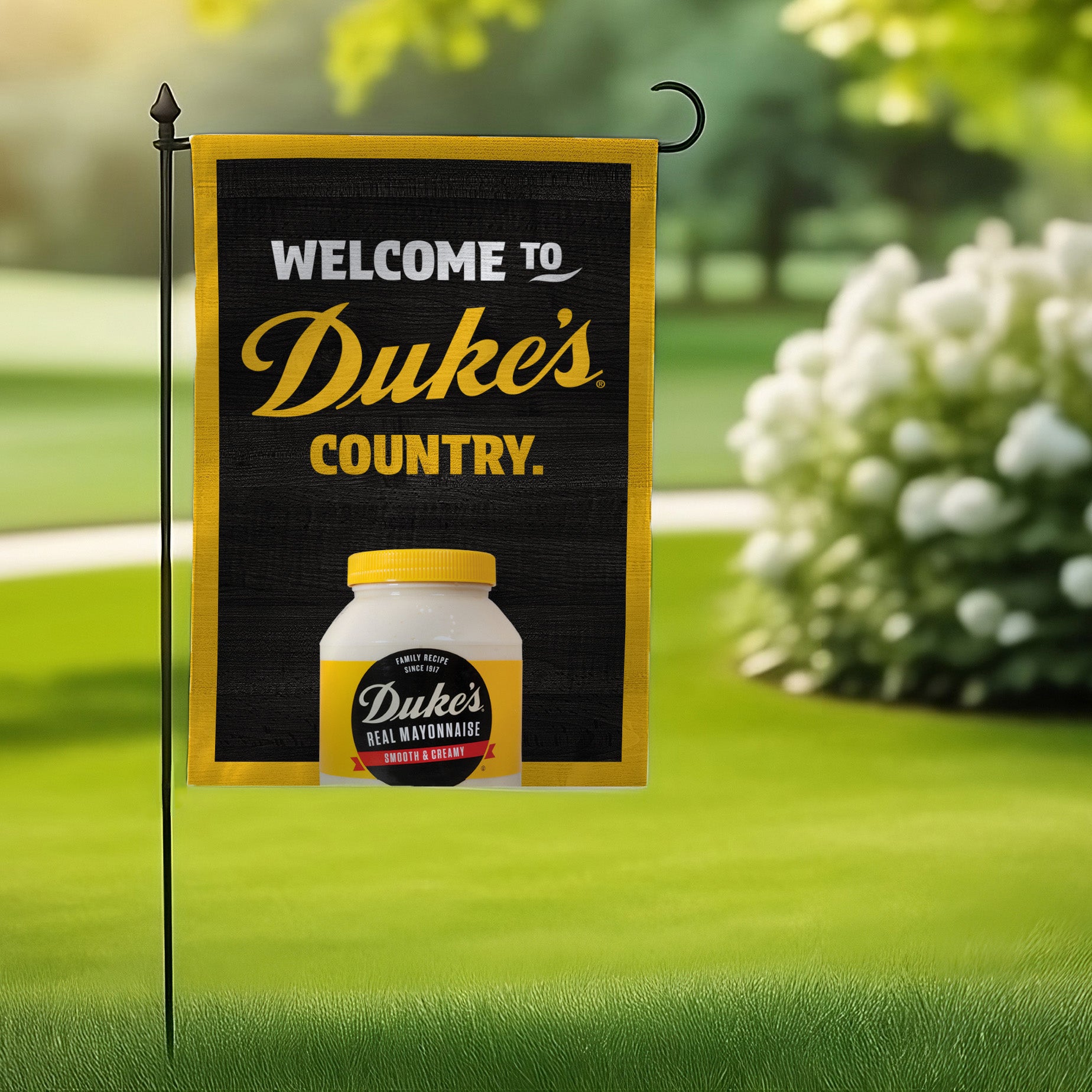 Welcome to Duke's Country Garden Flag – Duke's Mayo